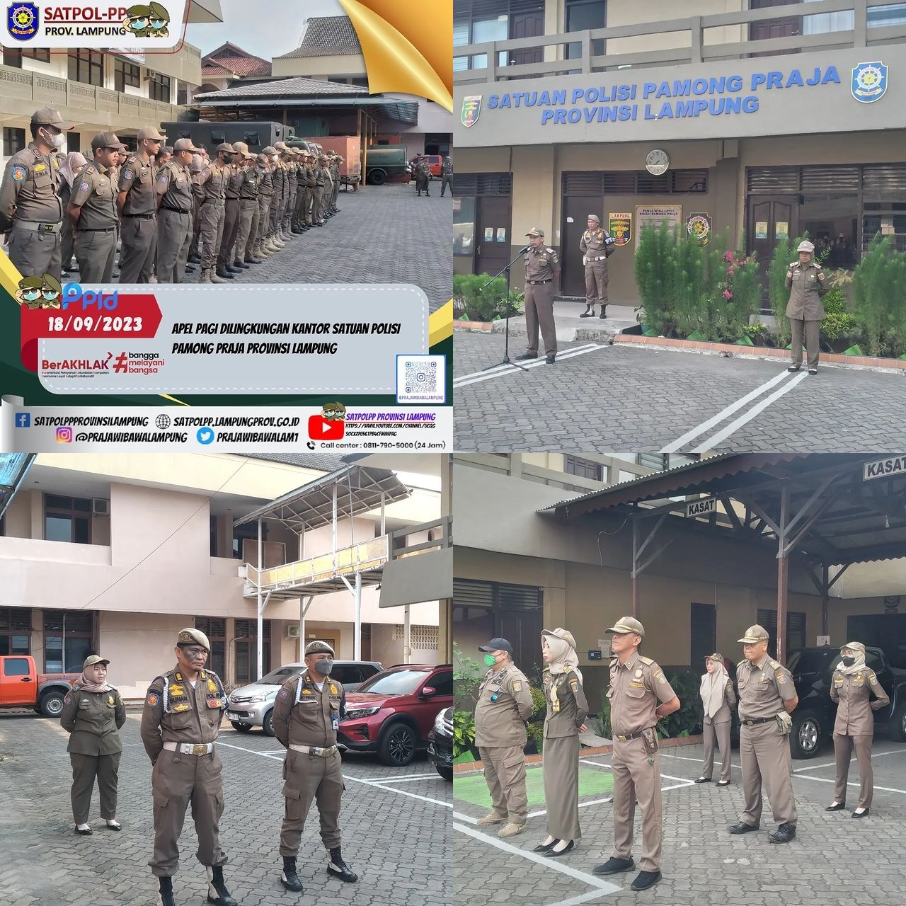 APEL PAGI DILINGKUNGAN KANTOR SATPOL PP PROVINSI LAMPUNG - Website ... APEL PAGI DILINGKUNGAN KANTOR SATPOL PP PROVINSI LAMPUNG - Website ...